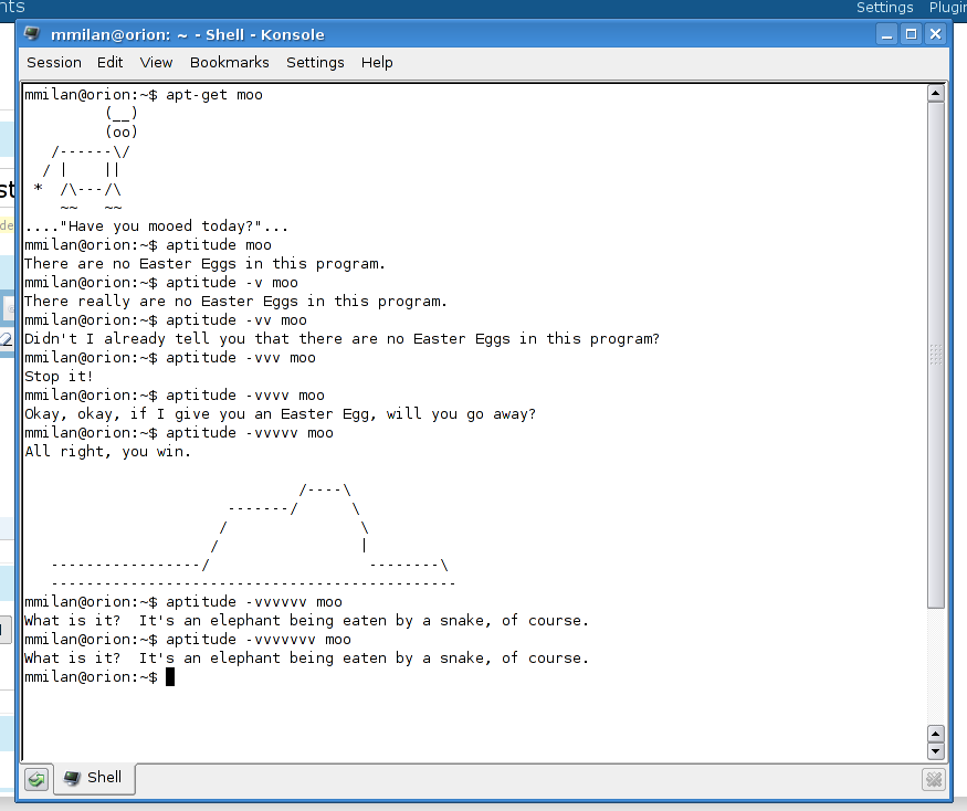 GNU/Linux Debian & Easter Egg | Milan Milošević